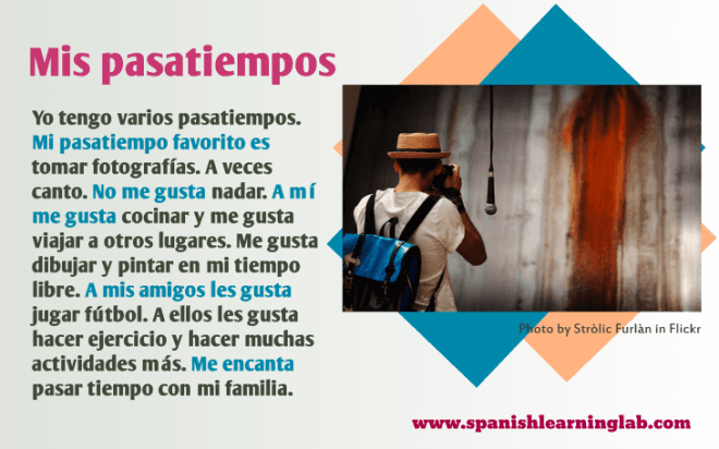 Hobbies in Spanish: A List of Activities, Likes and Dislikes - Spanish ...