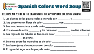 Spanish Worksheets Archives - Spanish Learning Lab