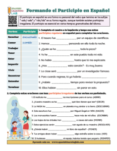 El Participio en Español - Ejercicios en PDF - Spanish Learning Lab