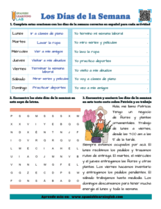 Ejercicios De Vocabulario Español archivos - Spanish Learning Lab