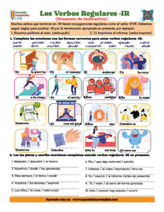 Los Verbos Regulares en Español (Ejercicios PDF) archivos - Spanish ...