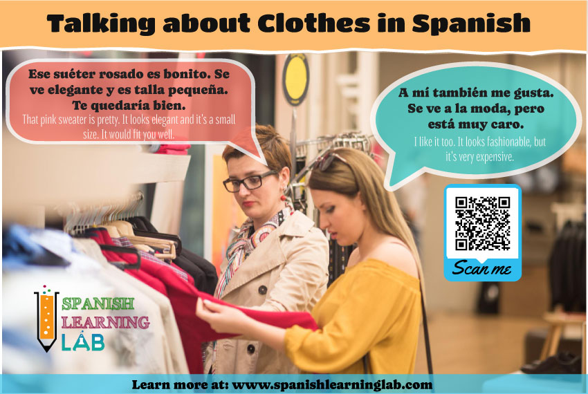 Clothing Items in Spanish: List, Prices and Descriptions - Spanish ...